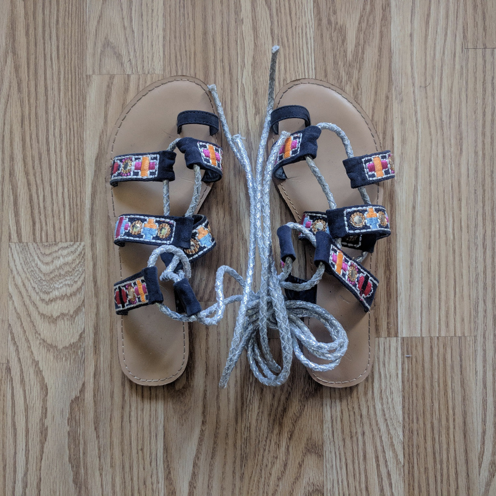 Gladiator Colorful Sandals - Gem